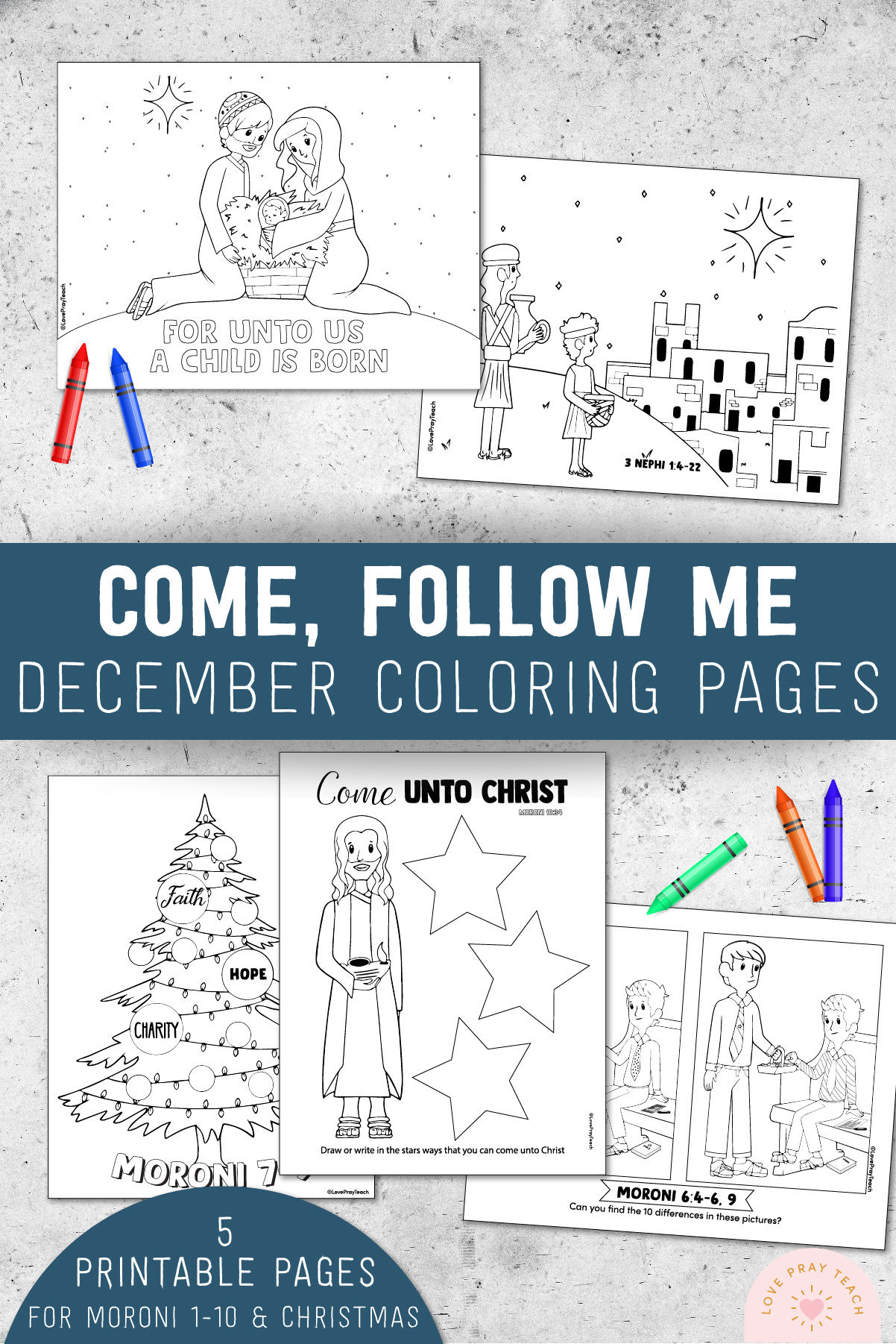 Come, Follow Me Coloring Pages